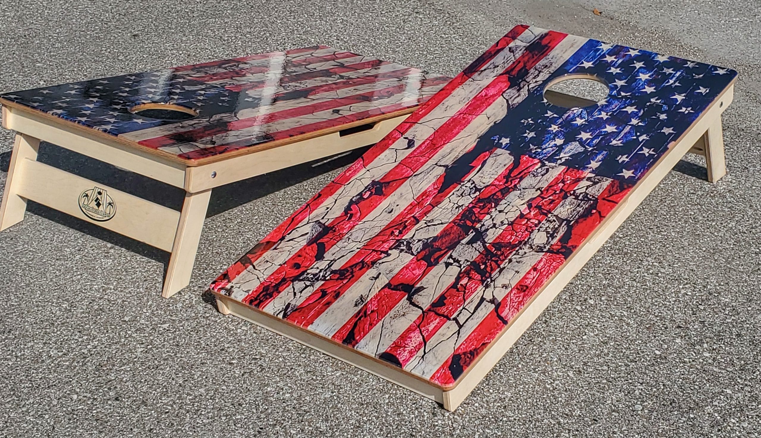 USA BRICKS Themed Direct Print Boards – St Pete Cornhole & UV Printing