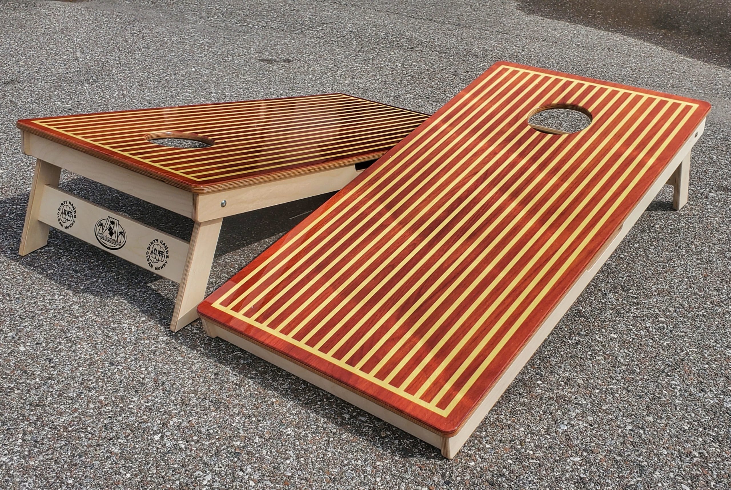 Mahogany panel Themed Direct Print Boards – St Pete Cornhole & UV Printing